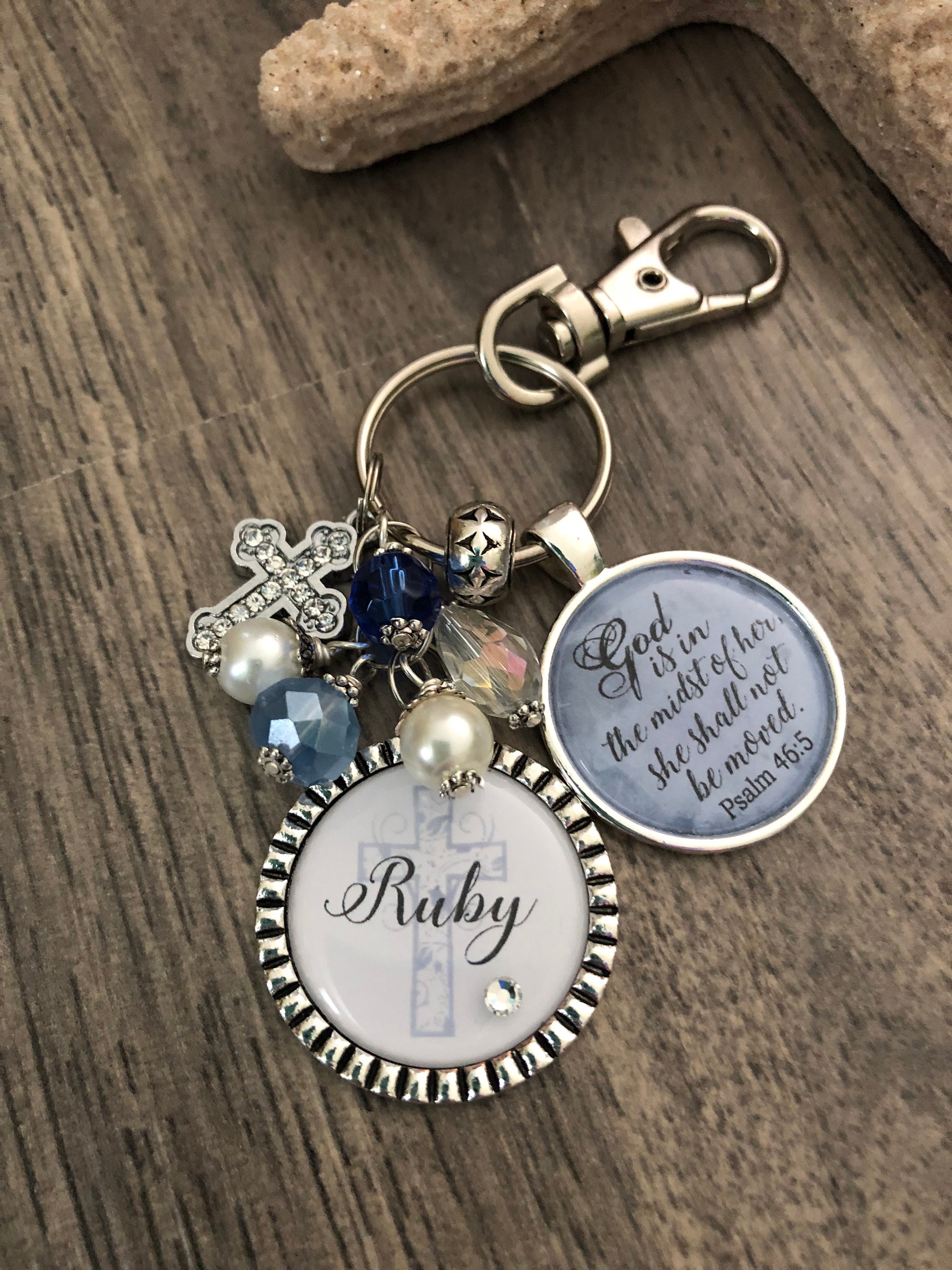 Bible Verse Keychain Scripture Keychain Christian Keychain | Etsy
