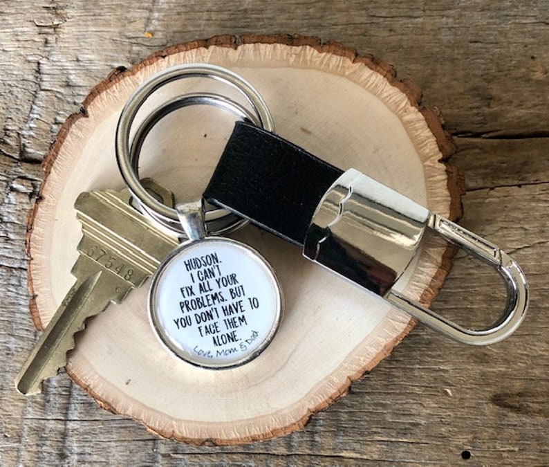 Personalized Keychain for Boy Girl ~ I Can't Fix Your Problems but You ...