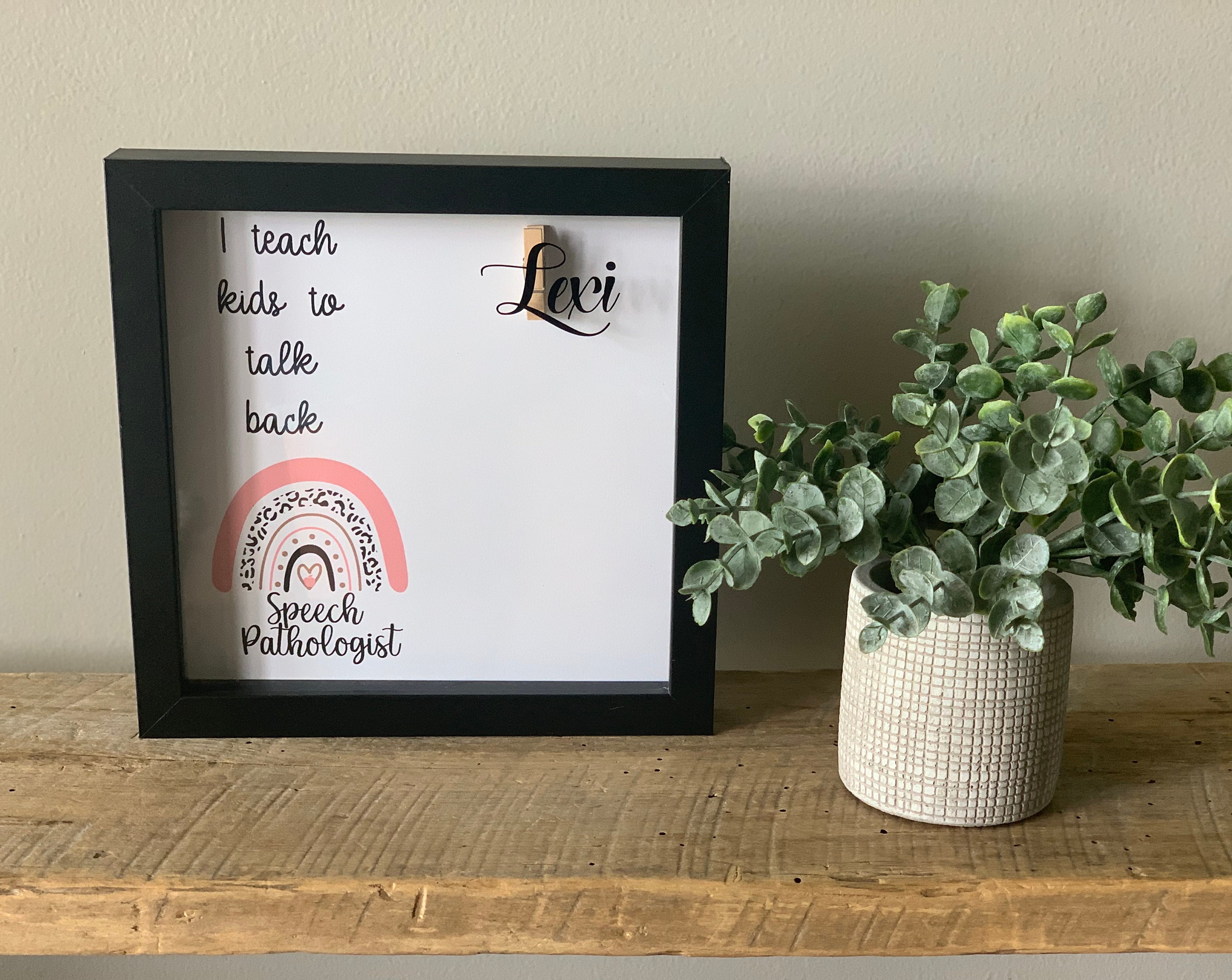 Speech Therapist Gifts, Add Photo Frame, Gift for Speech Language ...