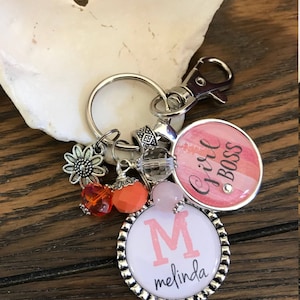 Custom Girl Boss Jewelry ~ Personalized Boss Gift Idea~ Name Keychain ...