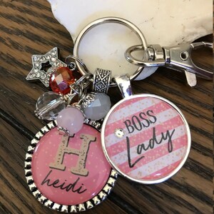 Custom Boss Lady Jewelry Personalized Boss Gift Idea Name Keychain Gift ...