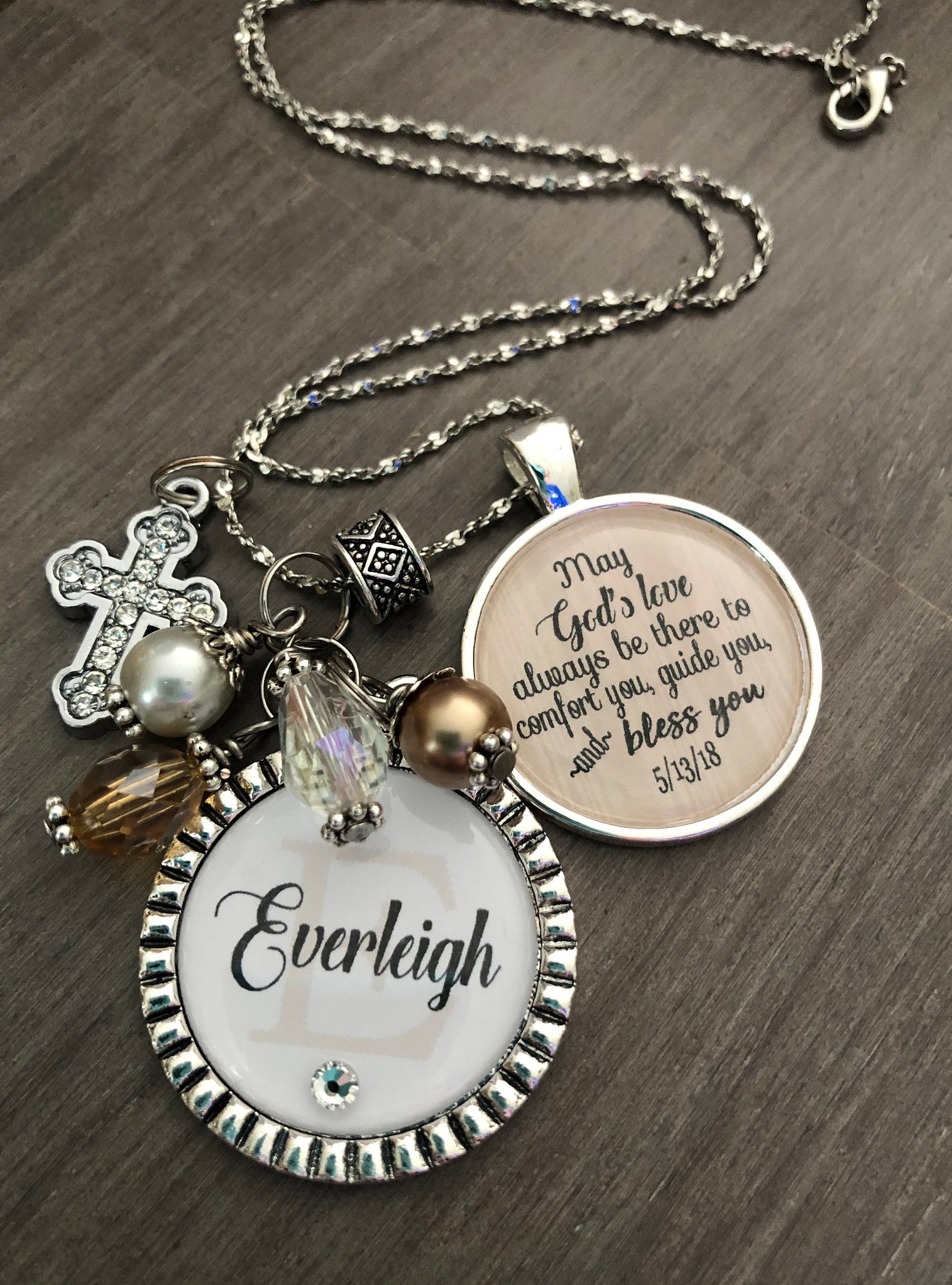 First Holy Communion Necklace PERSONALIZED Childrens Name - Etsy