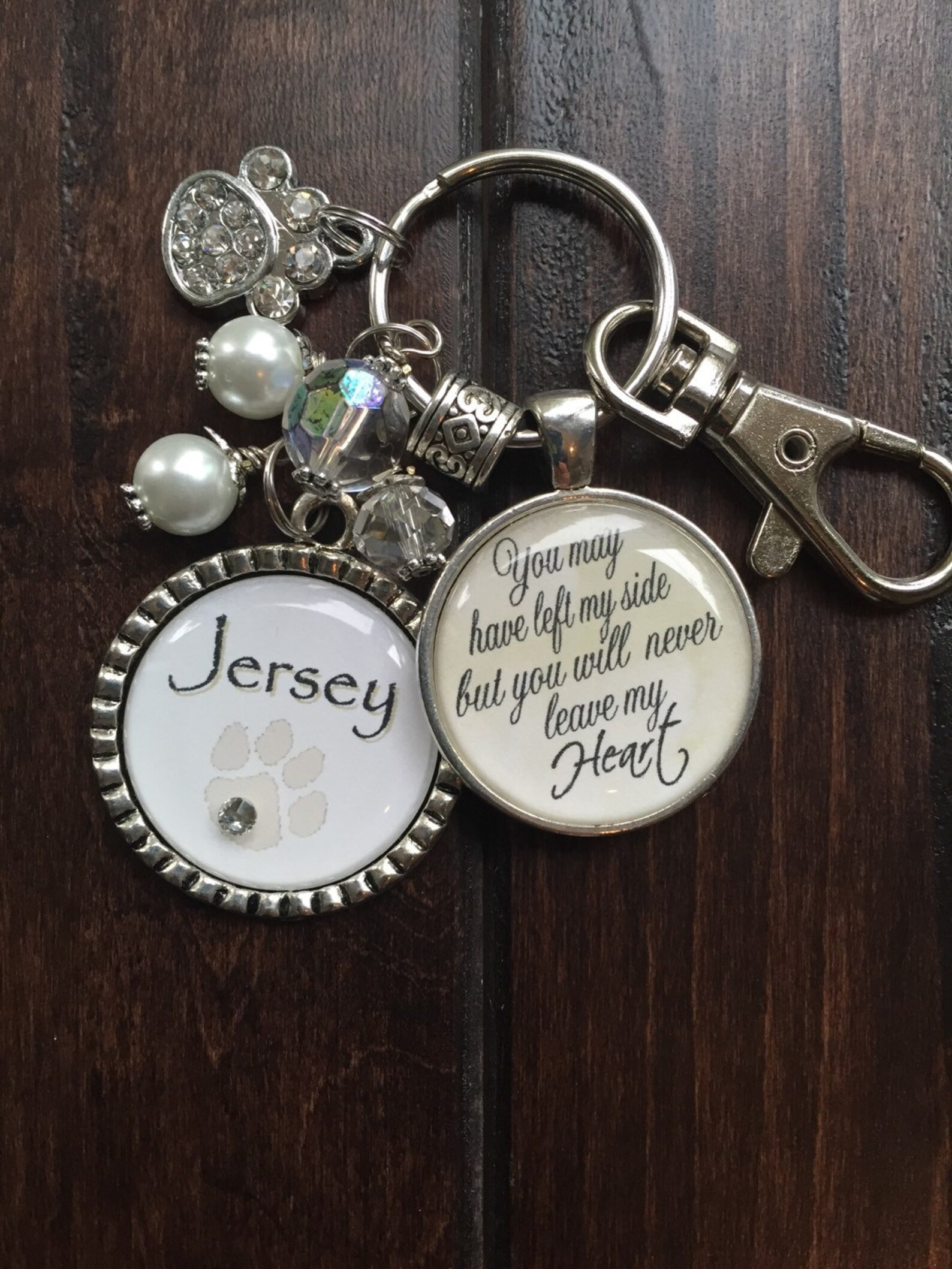 PERSONALIZED SYMPATHY KEYCHAIN Loss of a Pet Gift Dog Cat - Etsy