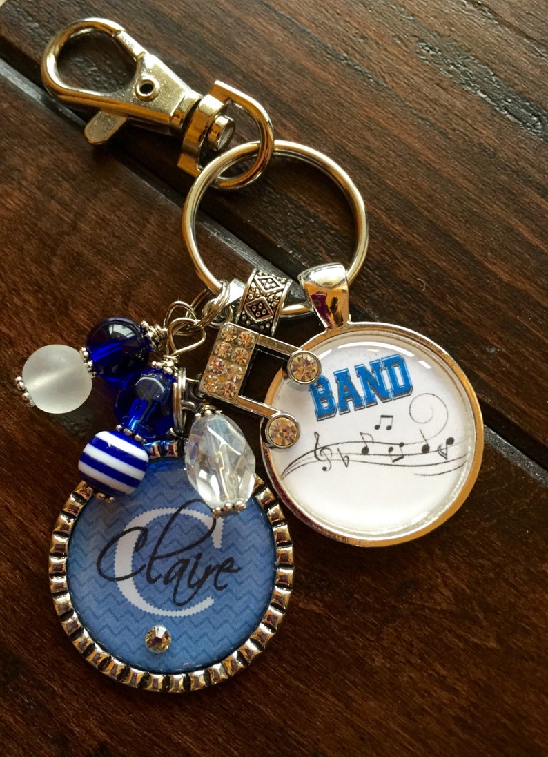 MARCHING BAND GIFT Keychain With Music Notes and Personalized - Etsy