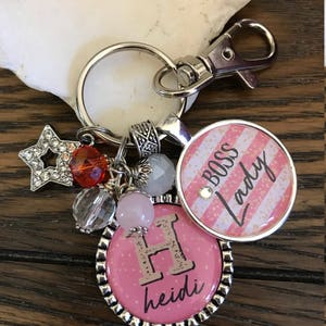 Custom Boss Lady Jewelry Personalized Boss Gift Idea Name Keychain Gift ...