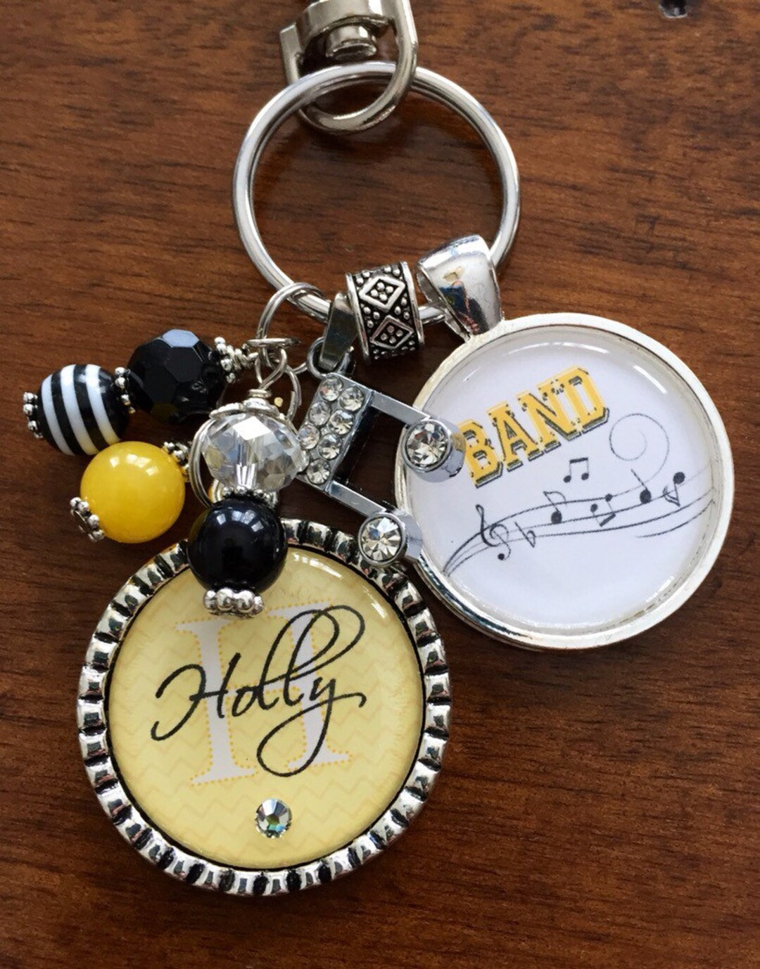 MARCHING BAND GIFT, Keychain With Music Notes and Personalized Mom ...