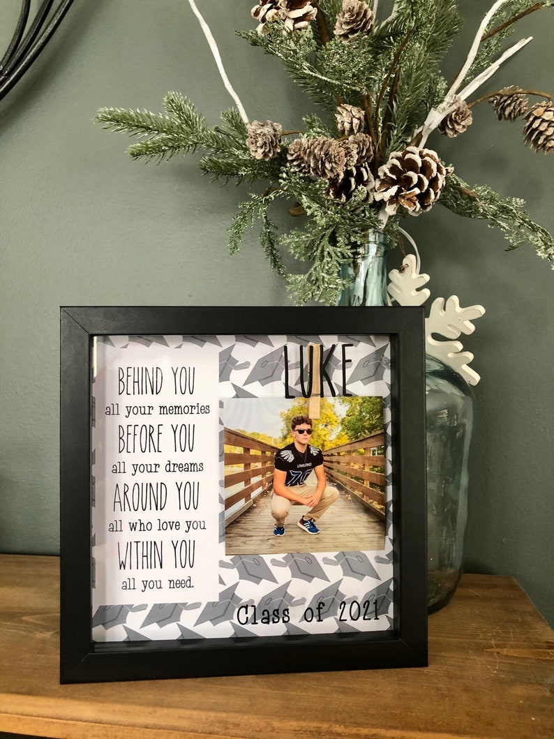 Personalized Graduation Gift Shadow Box, Photo Frame, Class of 2021 ...