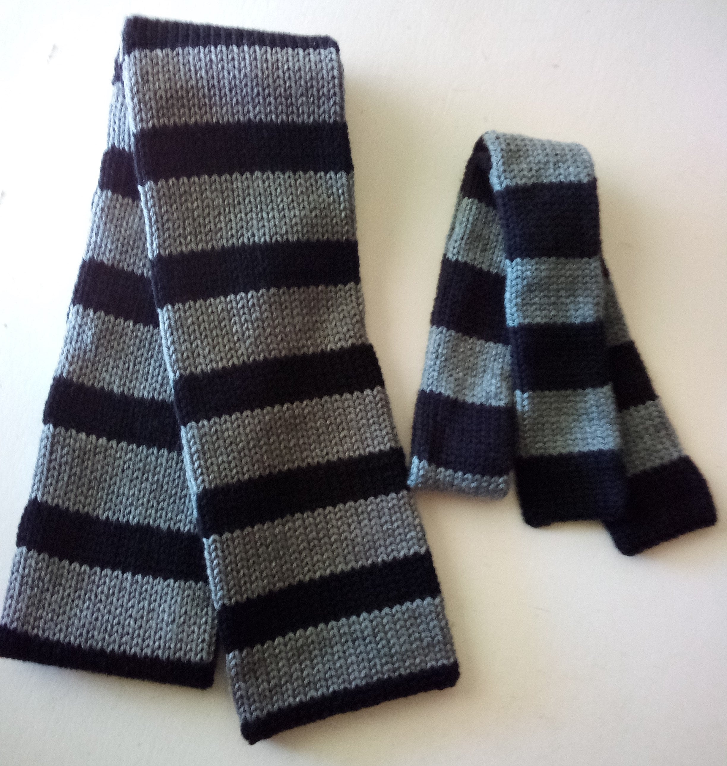 Gru Black & Gray Handmade Knit Scarf Cosplay Costume Despicable Minions ...