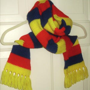 Deku All-might Style Scarf Acrylic Handmade Knit Mha Fans Version 1 - Etsy
