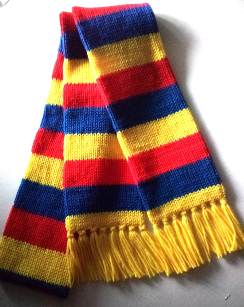 Deku All-might Style Scarf Acrylic Handmade Knit Mha Fans Version 2 - Etsy