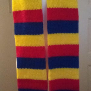 Deku All-might Style Scarf Acrylic Handmade Knit Mha Fans Version 1 - Etsy