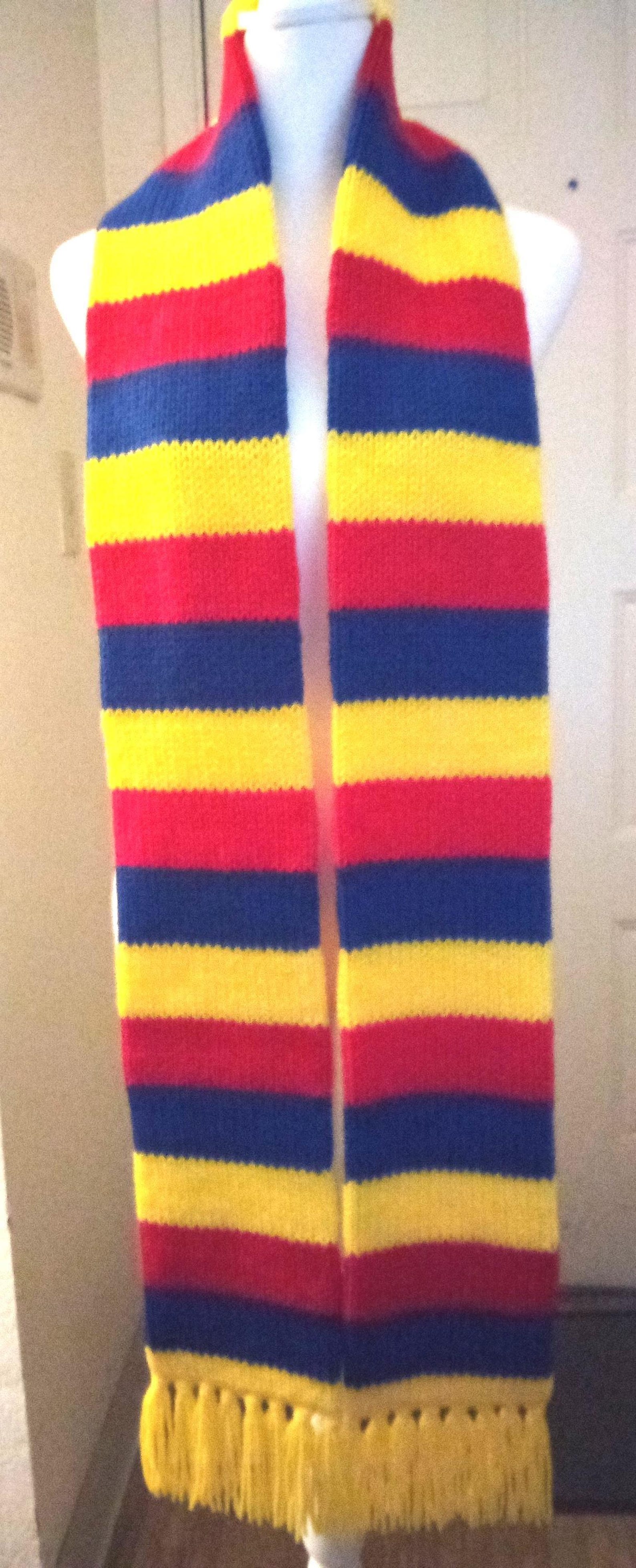 Deku All-might Style Scarf Acrylic Handmade Knit Mha Fans Version 2 - Etsy
