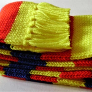 Deku All-might Style Scarf Acrylic Handmade Knit Mha Fans Version 1 - Etsy