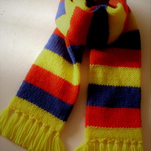 Deku All-might Style Scarf Acrylic Handmade Knit Mha Fans Version 1 - Etsy