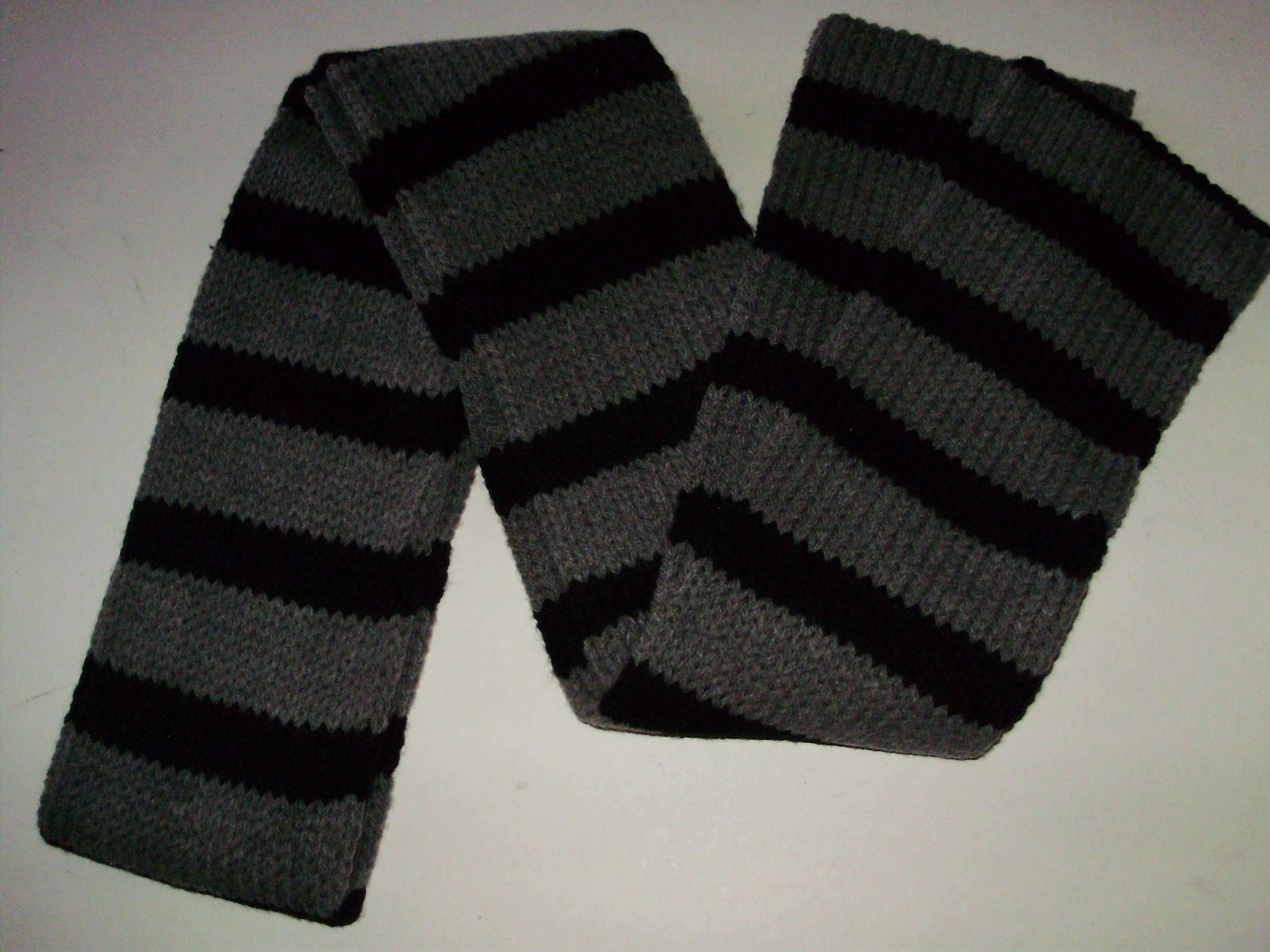 Gru Black & Gray Handmade Knit Scarf Cosplay Costume Despicable Minions ...