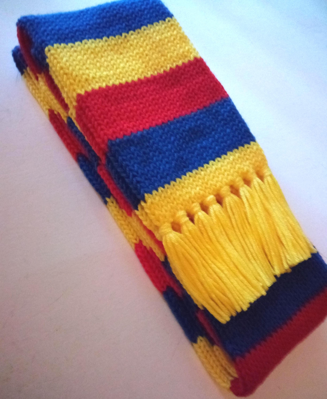Deku All-might Style Scarf Acrylic Handmade Knit Mha Fans Version 2 - Etsy