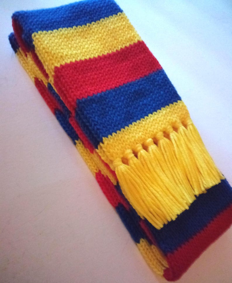 Deku All-might Style Scarf Acrylic Handmade Knit Mha Fans Version 2 - Etsy