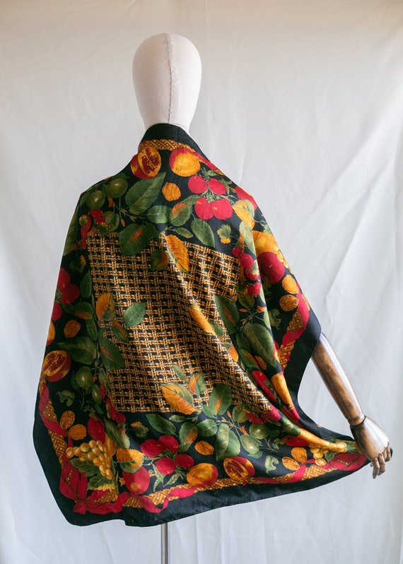 Silk scarf fruit and - Gem