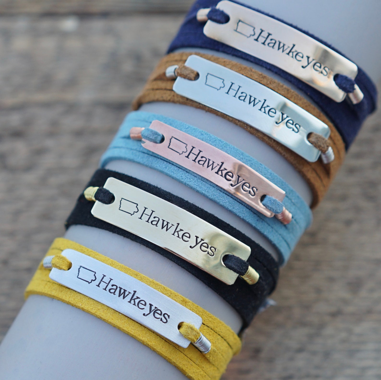 Iowa Hawkeyes Bracelet, Iowa Bracelet, Iowa Jewelry, Hawkeye Apparel ...