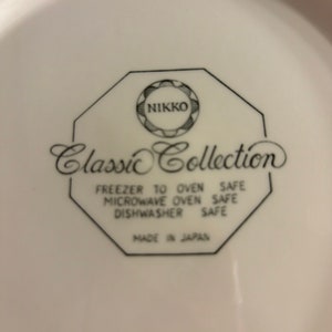 Nikko Classic Collection Octagonal Dinnerware Tree Pattern Four Piece ...