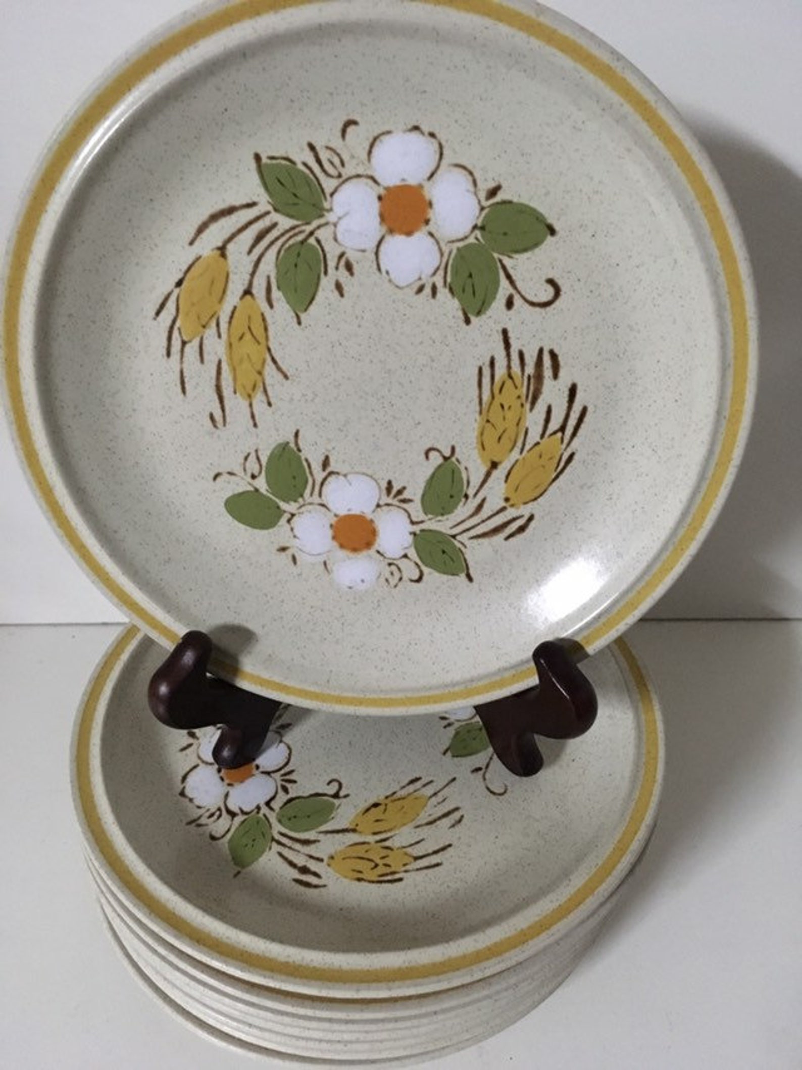 Hearthside Garden Festival Stoneware 7 3/4 Plates Set of - Etsy