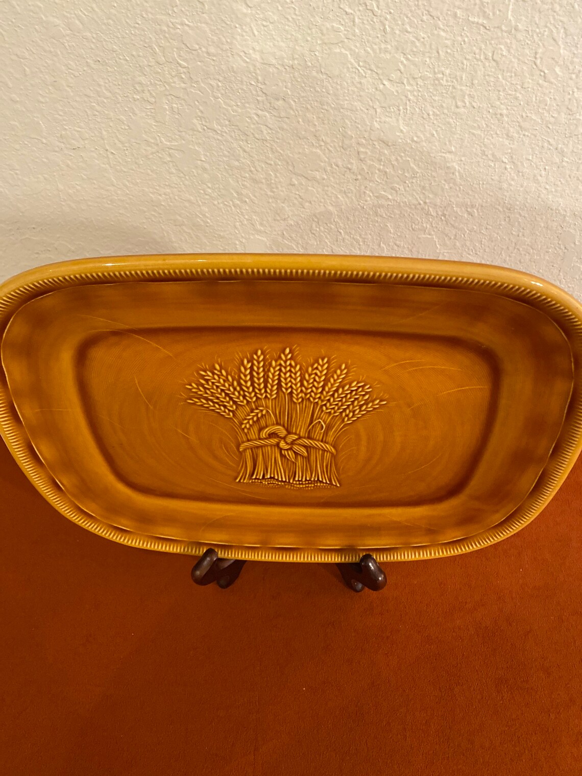 Franciscan Harvest Wheat Platter 13 X 10” Golden Brown Set of Two ...
