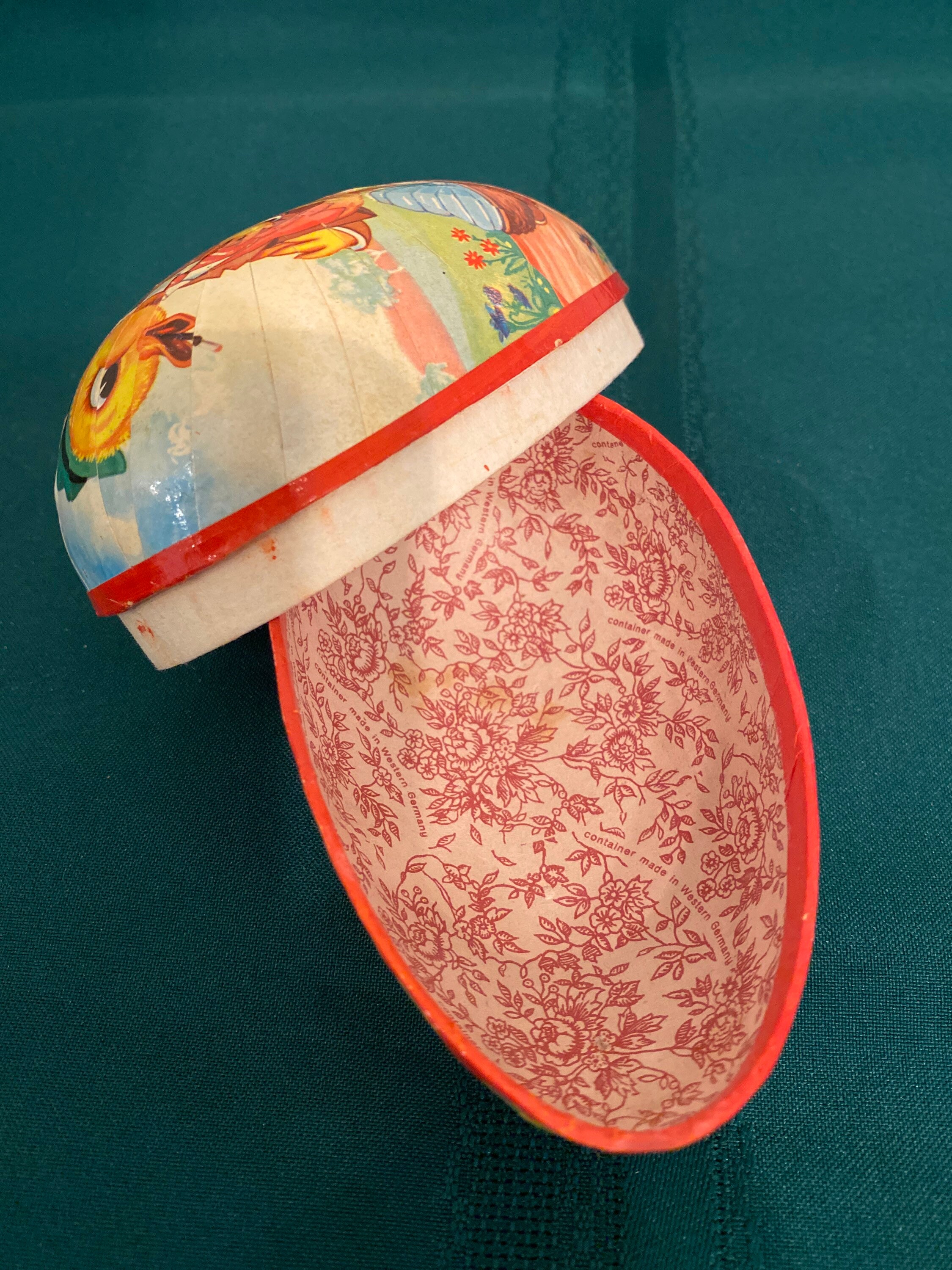 Paper Mache Easter Egg Candy Containers Ducks and Chicks West - Etsy