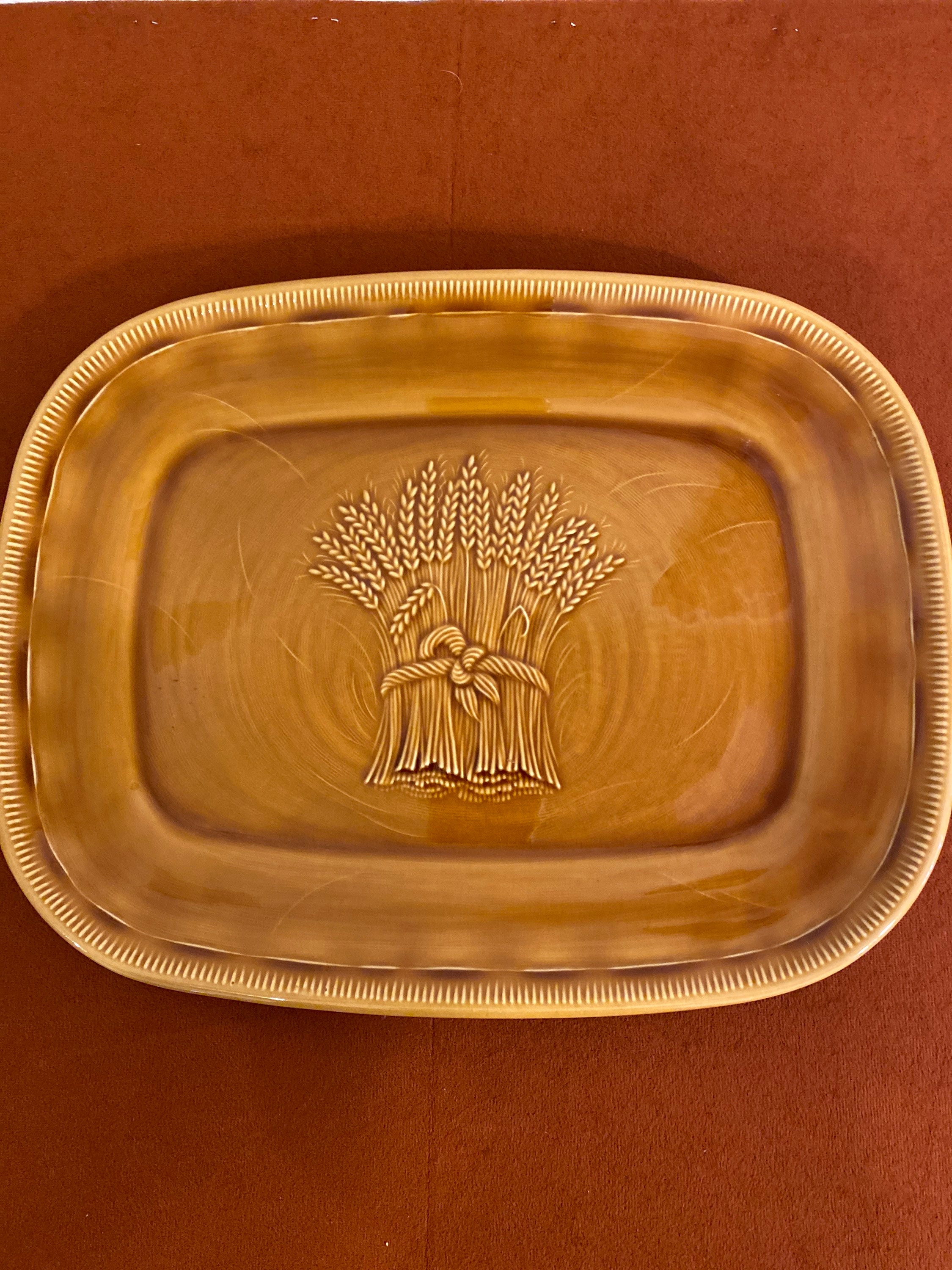 Franciscan Harvest Wheat Platter 13 X 10” Golden Brown Set of Two ...