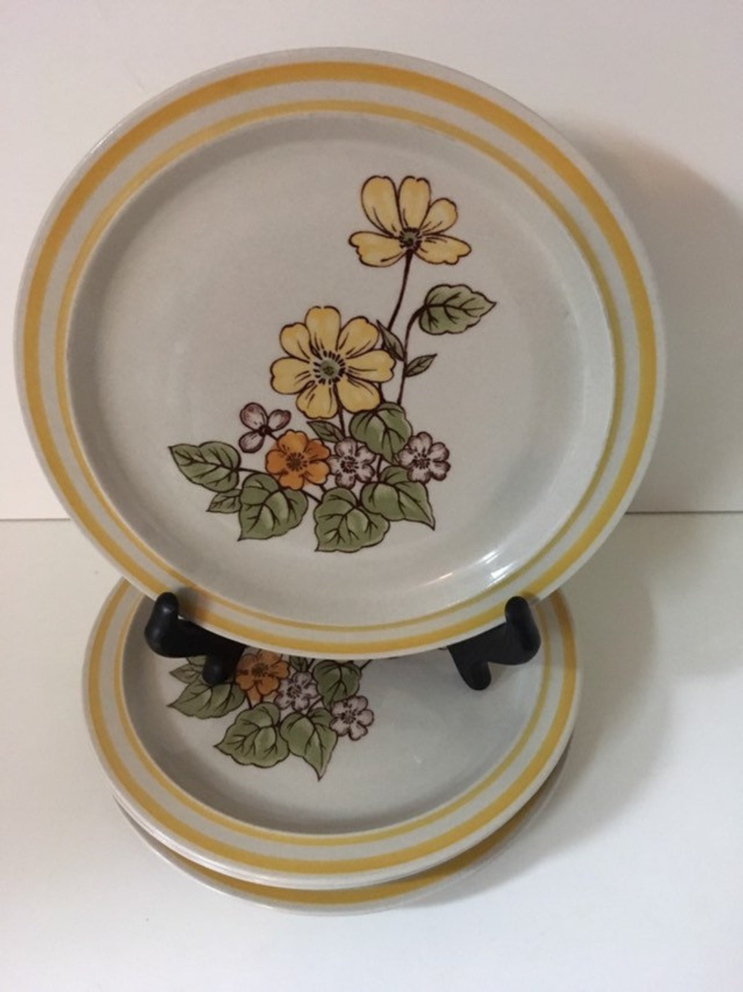 Newcor Stoneware 7 1/2 Salad/dessert Plates 405 Joy Set of Four - Etsy
