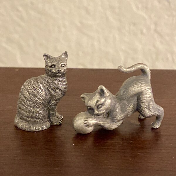 Pewter Cats - Etsy