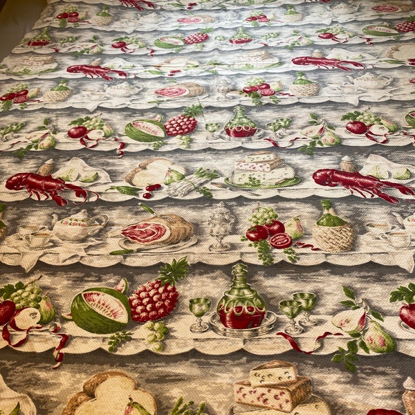 Lobster Print Fabric - Etsy