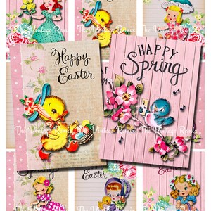 Instant Download, Printable Easter Spring Cards, Digital Download ...