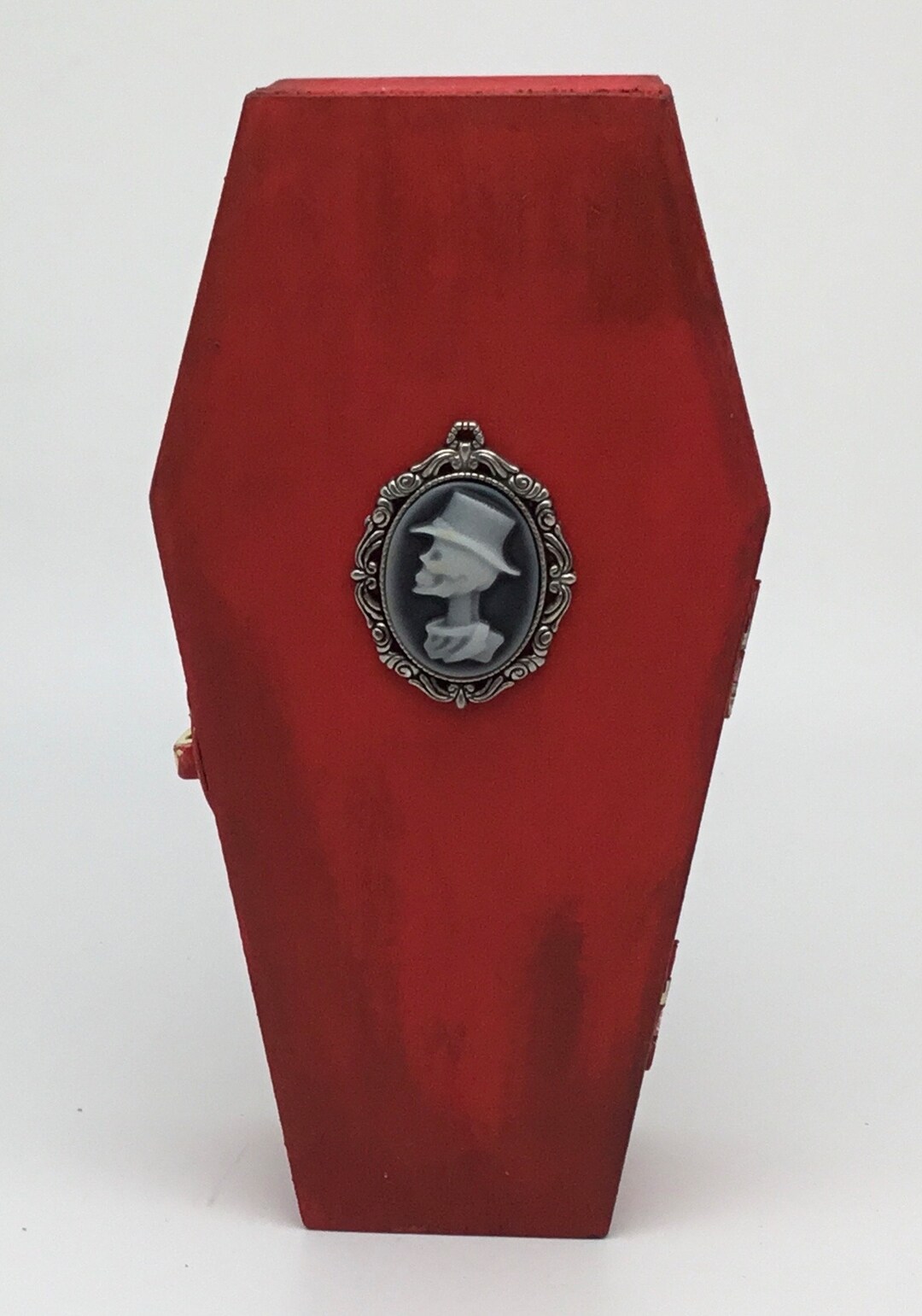 Mini Wood Coffin Halloween Vignette Gift Goth Oddity Red/ - Etsy