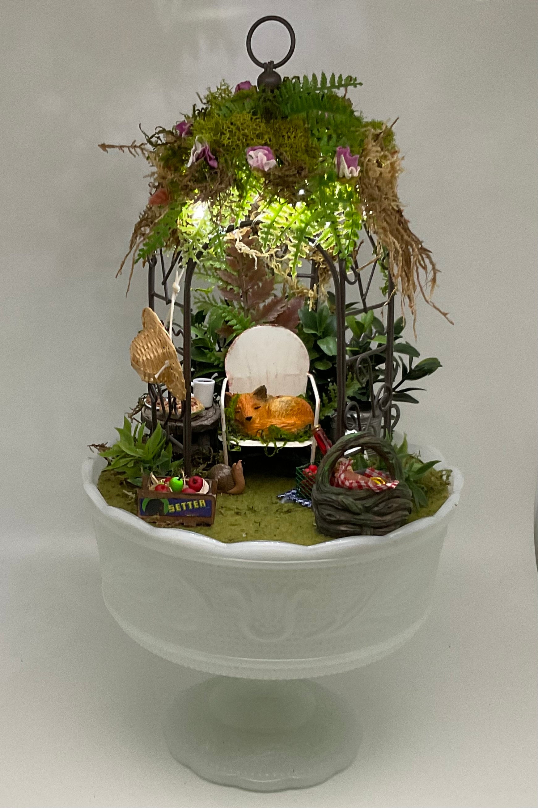 Miniature Secret Garden Picnic Diorama Decor - Etsy