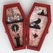 Mini Wood Coffin Halloween Vignette Gift Goth Oddity Red/ Freeshiping ...