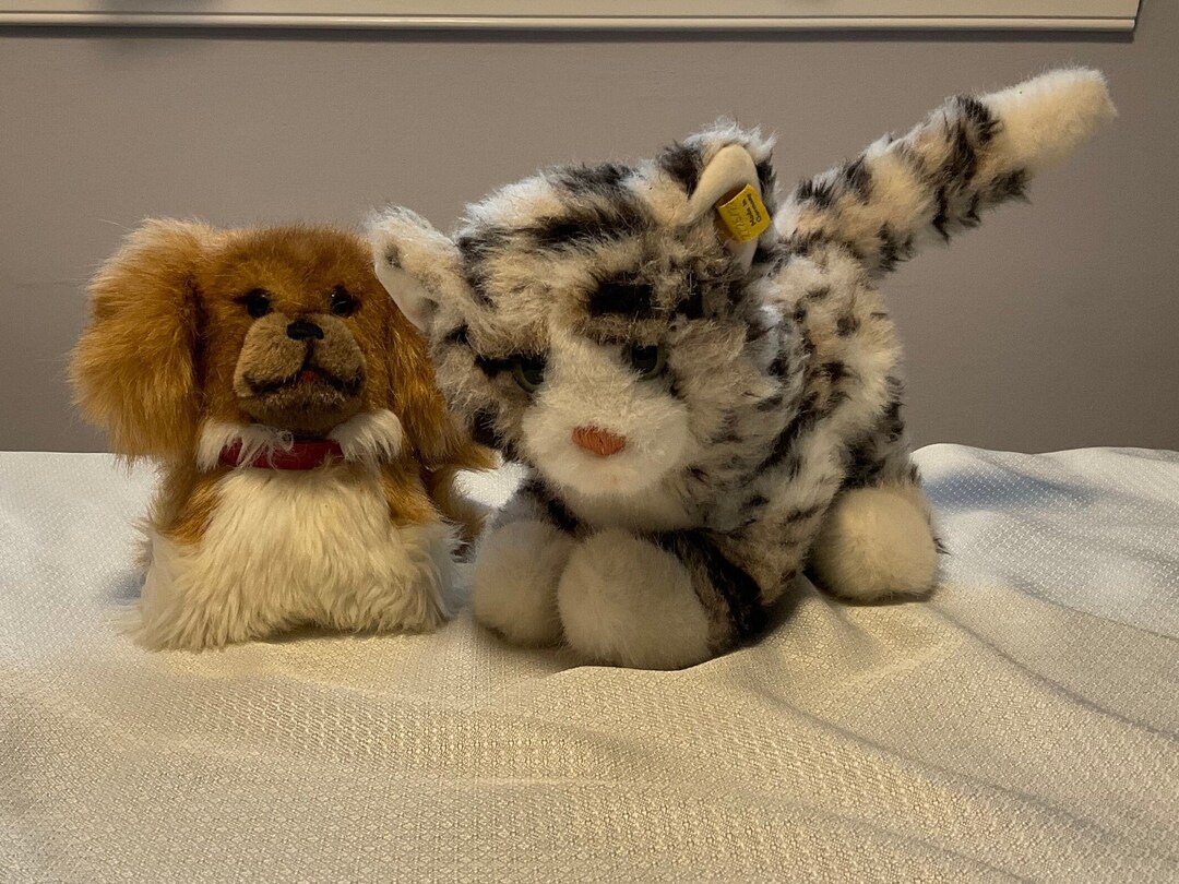 Steiff Pekingese & Kitten Plush - Etsy