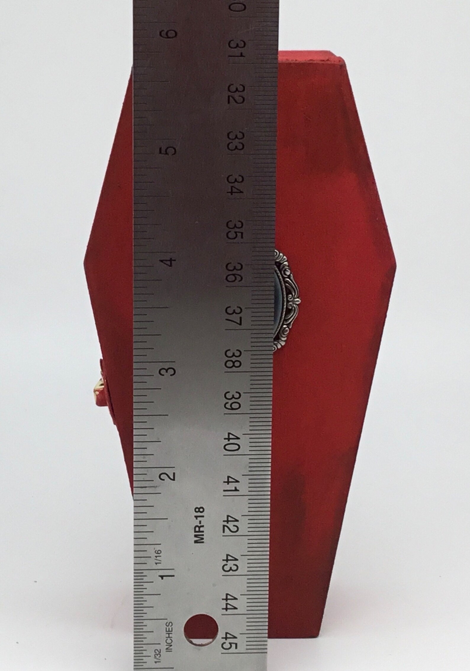 Mini Wood Coffin Halloween Vignette Gift Goth Oddity Red/ Freeshiping ...