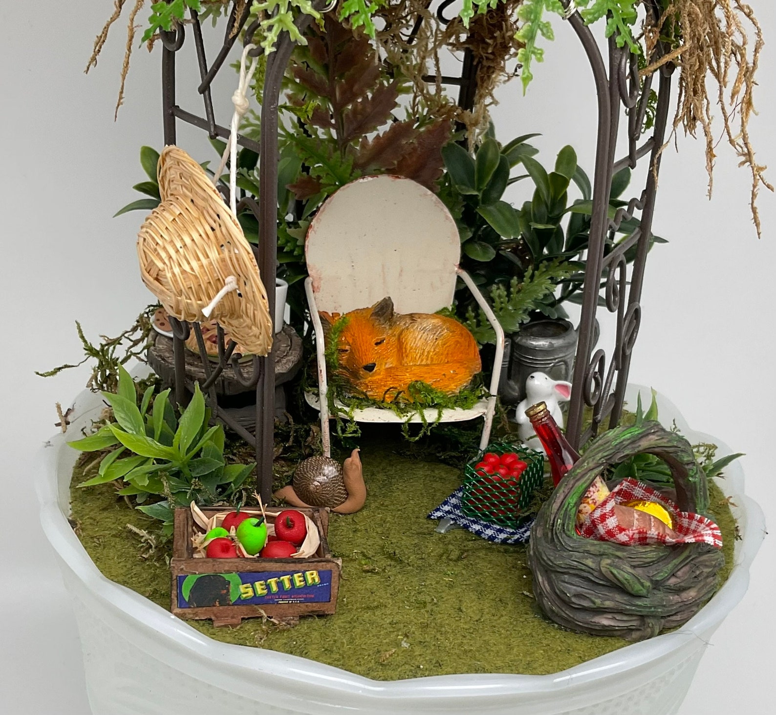 Miniature Secret Garden Picnic Diorama Decor - Etsy
