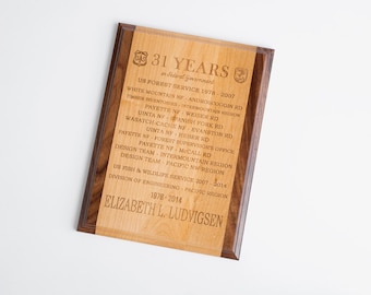 Retirement plaque | Etsy