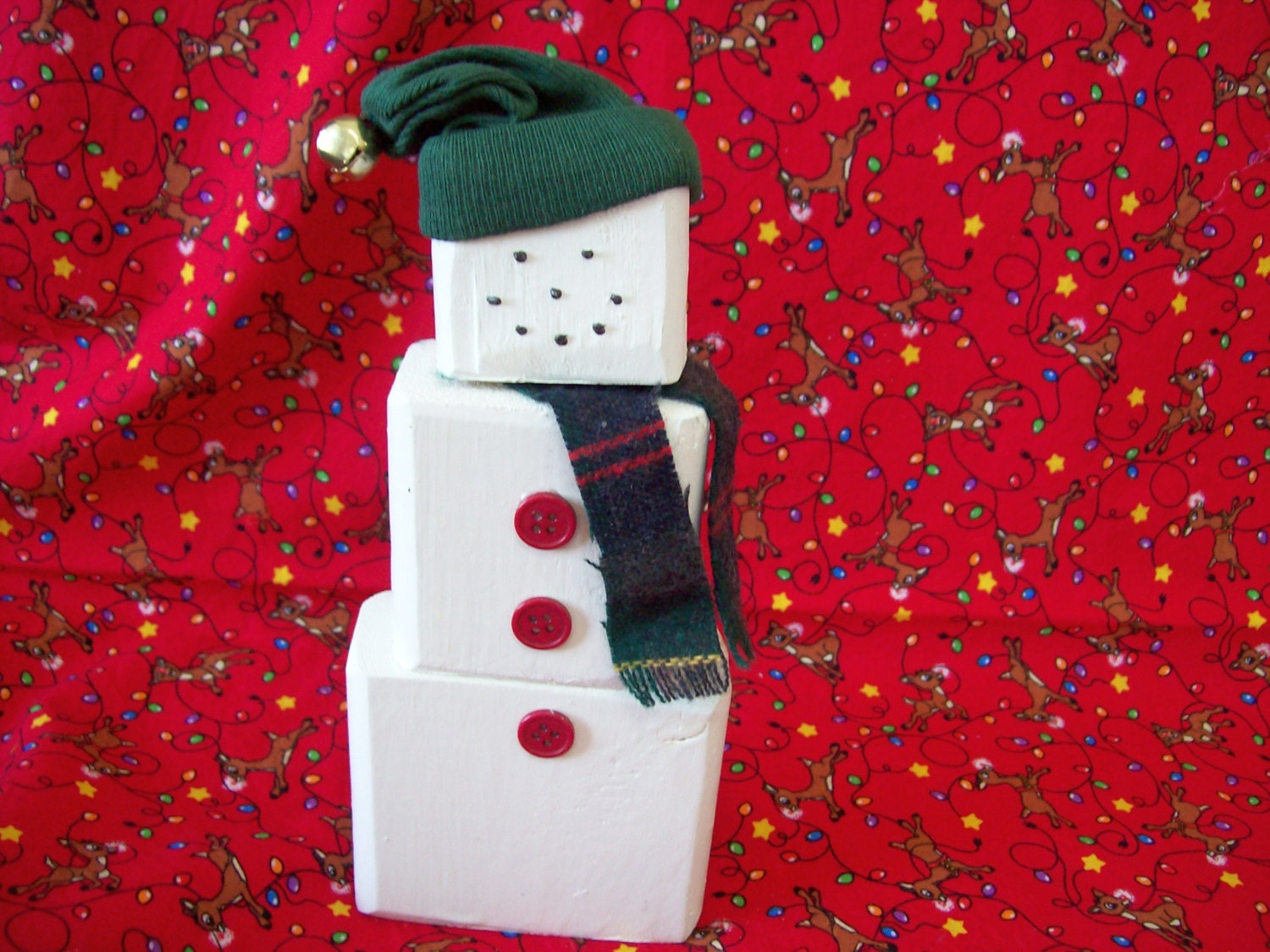 Wooden Stacking Snowman - Etsy