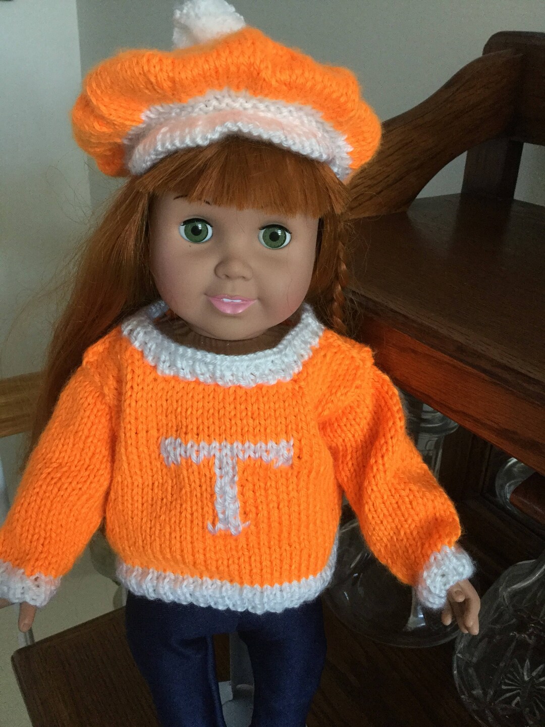 Will Knit Custom Team Doll Sweater - Etsy