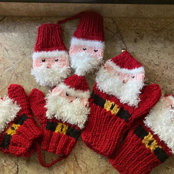 Red Mittens - Etsy