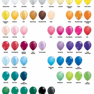 Latex Balloons Custom Color Bouquet Balloons Choose Your Color Balloons ...