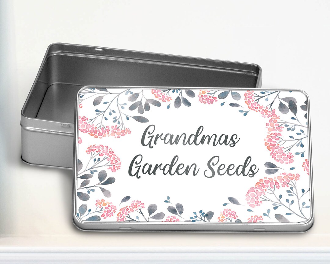 Personalised Custom Seed Storage Box | Gardeners Gift | Garden ...