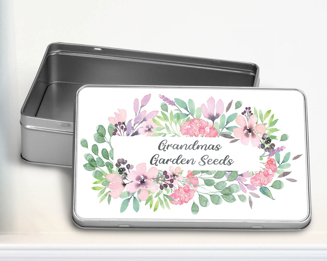 Personalised Custom Seed Storage Box | Gardeners Gift | Garden ...