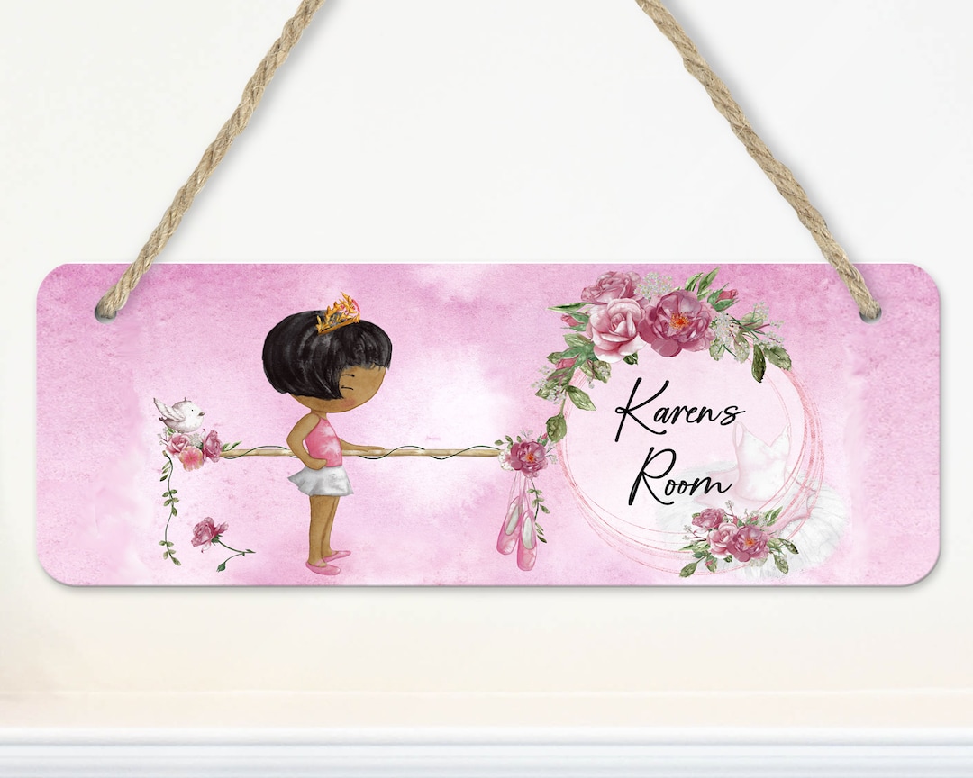 Ballerina Door Sign | Personalised Door Sign | Kids Door Sign | Ballet ...