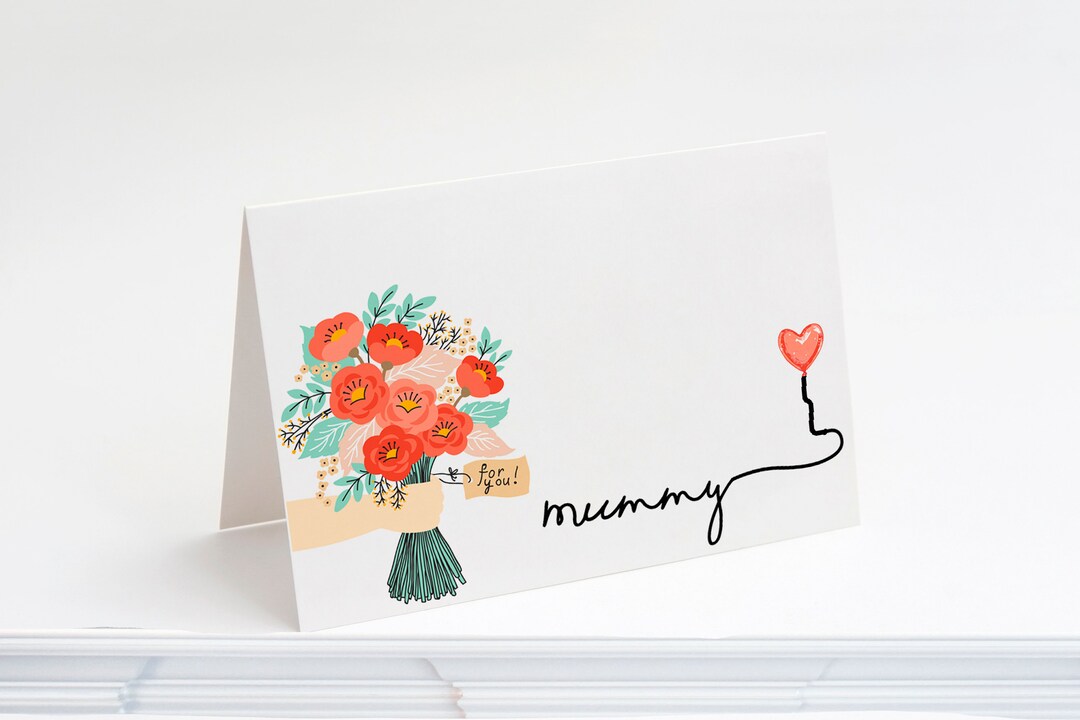 Card for Mummy Birthday Card Mothers Day Greeting Card - Etsy