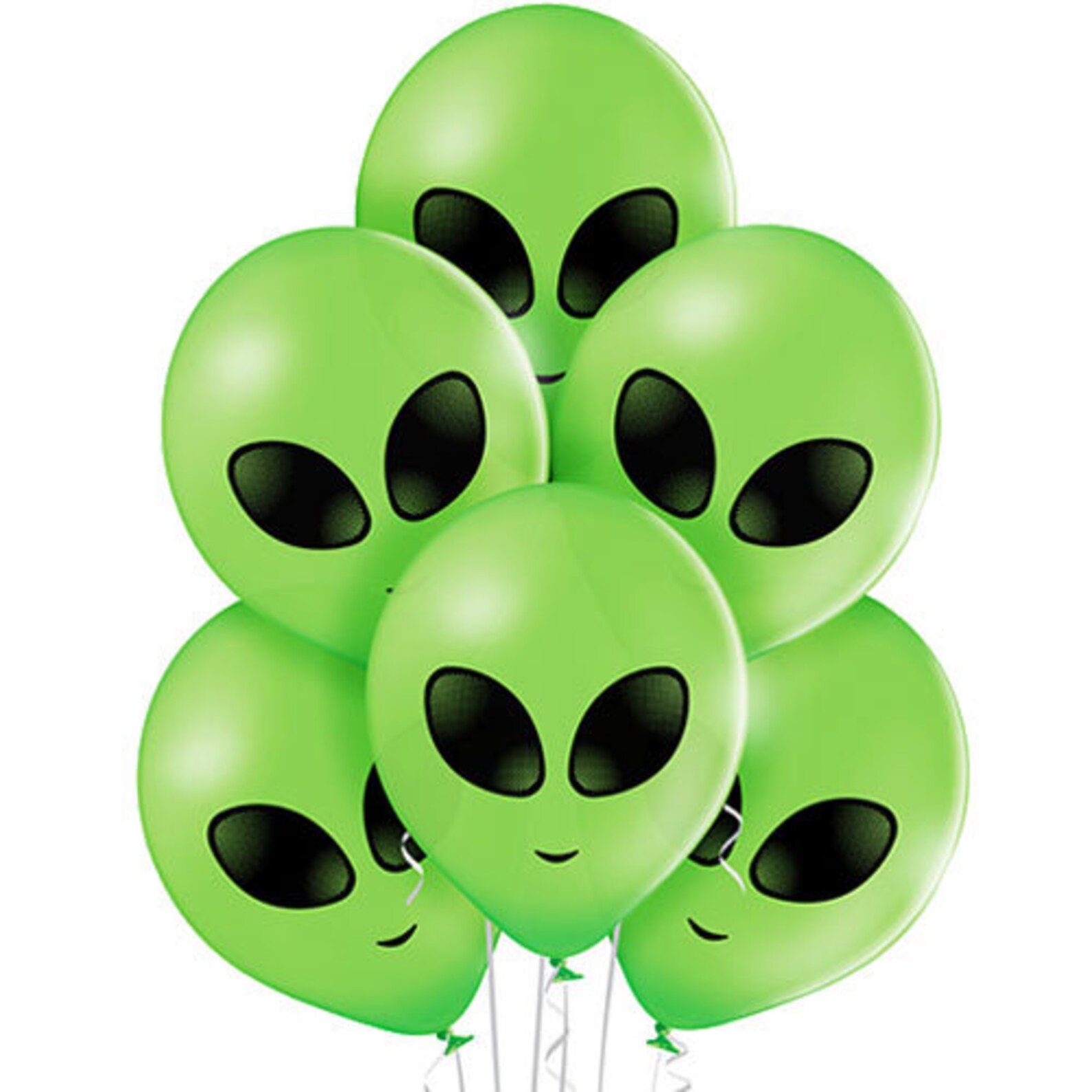 6 Outer Space Alien Balloons Birthday Balloons Party - Etsy