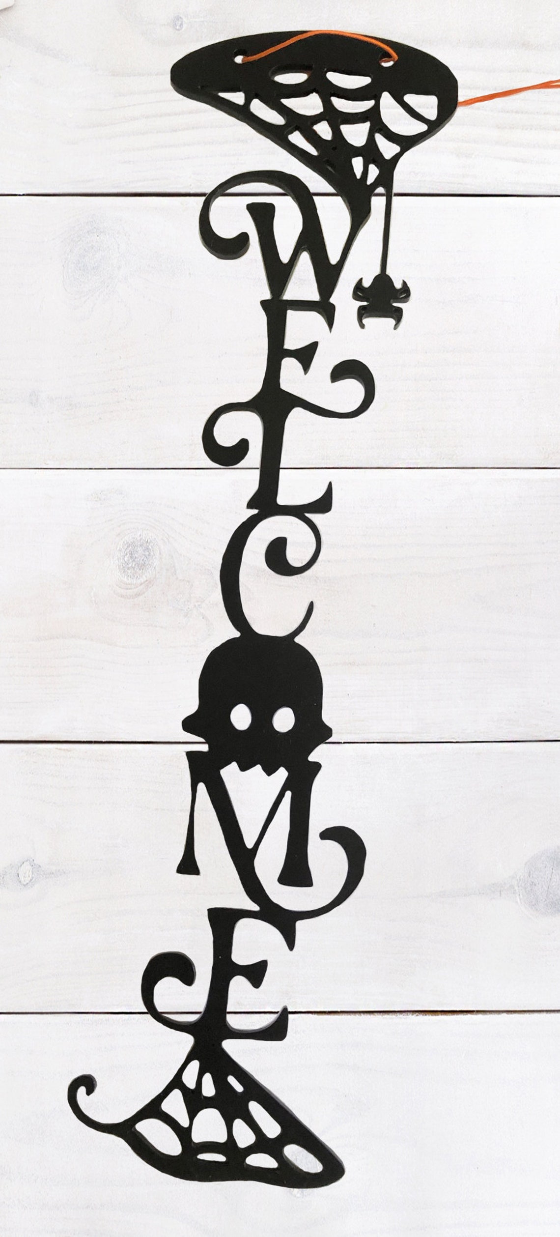 Acrylic Halloween door decorations Small Halloween welcome | Etsy