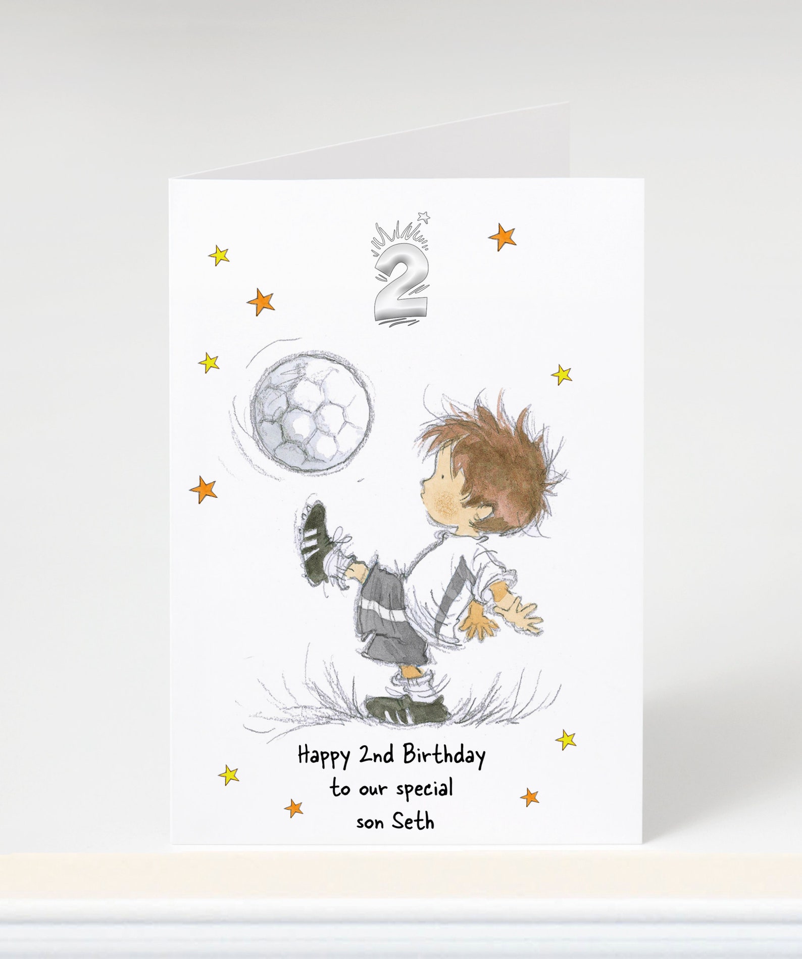 Personalised Football Card Birthday Card for Grandson Son - Etsy UK